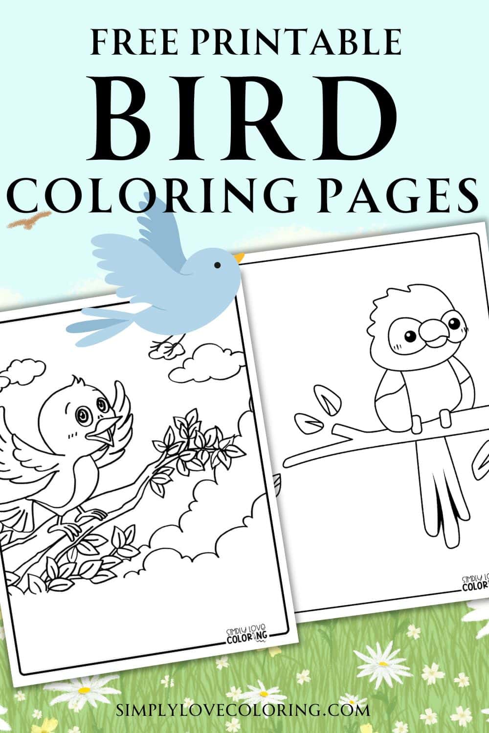 34 Pretty Bird Coloring Pages (Free PDF Printables) - Simply Love Coloring