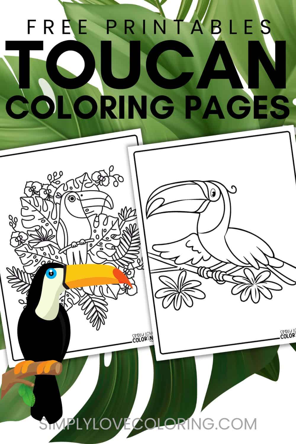 Toucan Coloring Pages (Free PDF Printables) - Simply Love Coloring