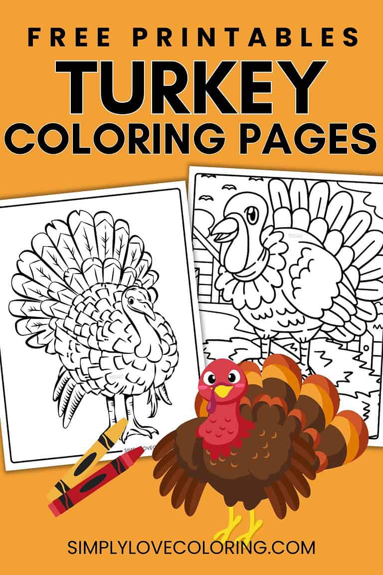 Turkey Coloring Pages (Free PDF Printables) - Simply Love Coloring