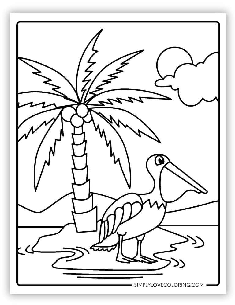 Pelican Coloring Pages (Free PDF Printables) - Simply Love Coloring