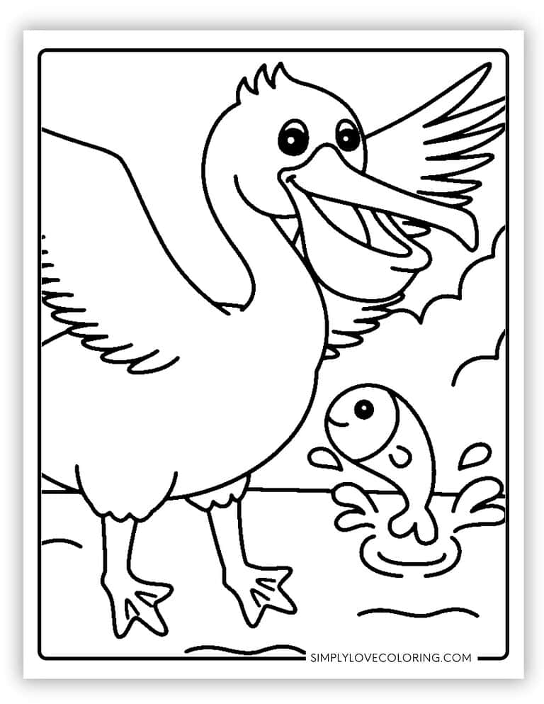 Pelican Coloring Pages (Free PDF Printables) - Simply Love Coloring
