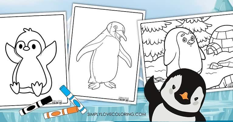35 Penguin Coloring Pages (Free PDF Printables) - Simply Love Coloring
