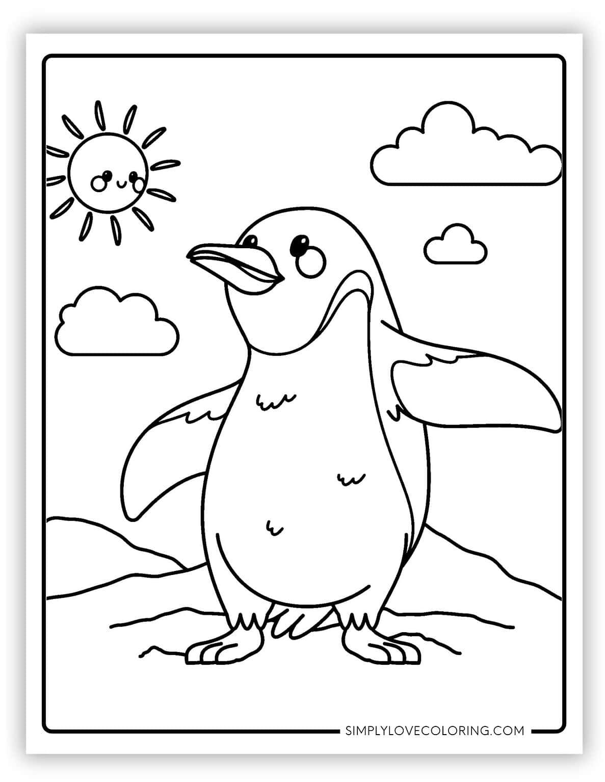 35 Penguin Coloring Pages (Free PDF Printables) - Simply Love Coloring