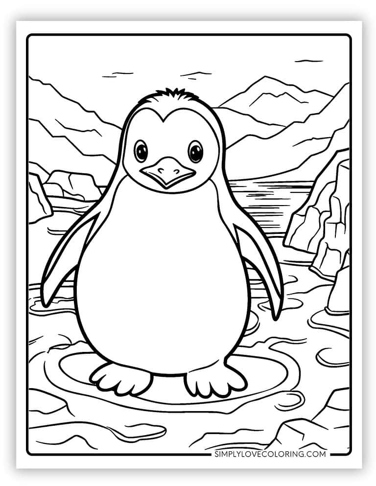 35 Penguin Coloring Pages (Free PDF Printables) - Simply Love Coloring
