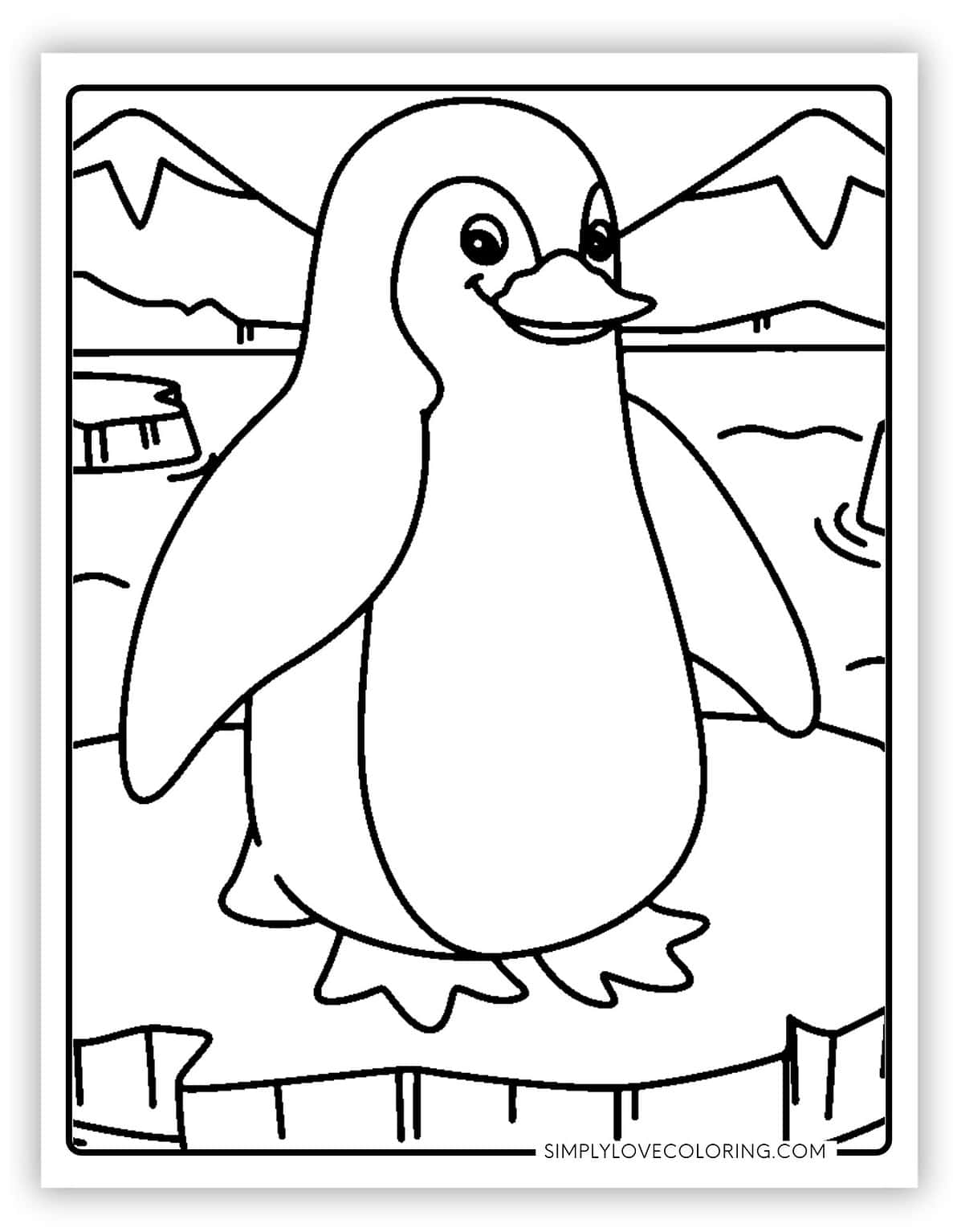 35 Penguin Coloring Pages (Free PDF Printables) - Simply Love Coloring