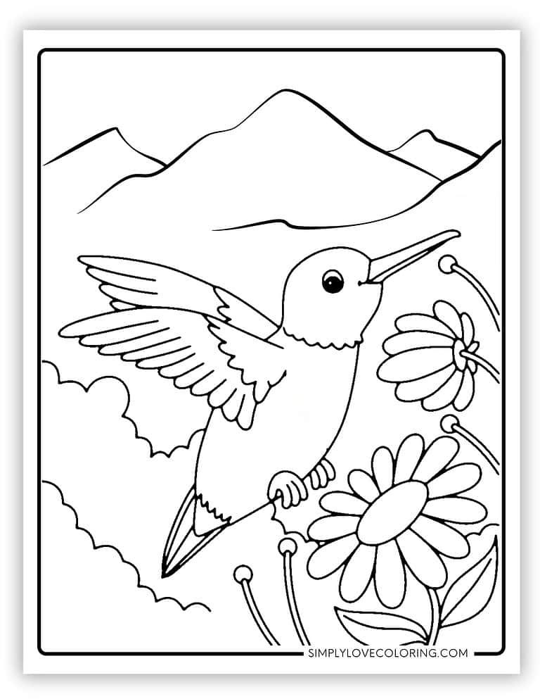 19 Hummingbird Coloring Pages (Free PDF Printables) - Simply Love Coloring