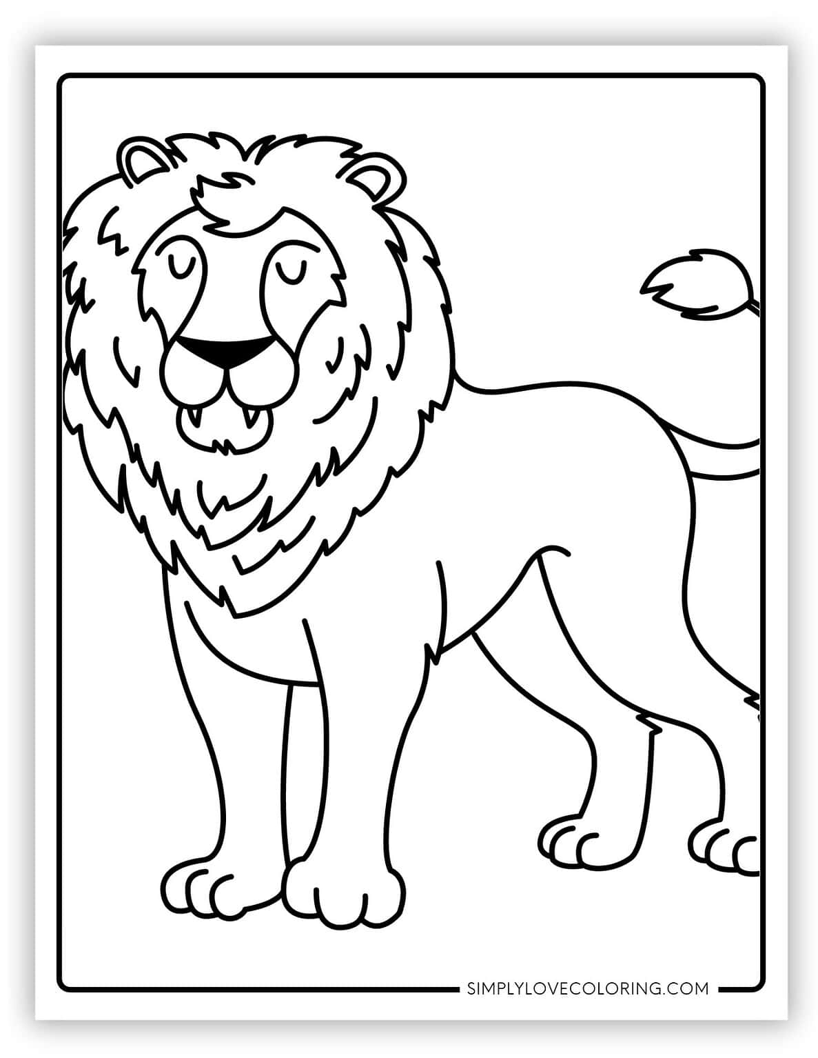 21 Lion Coloring Pages (Free PDF Printables) - Simply Love Coloring