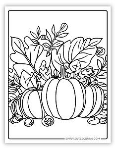 36 Fall Coloring Pages (Free PDF Printables) - Simply Love Coloring