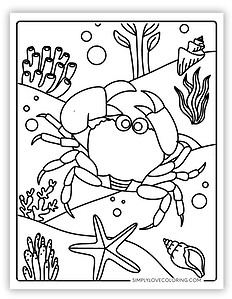36 Crab Coloring Pages (Free PDF Printables) - Simply Love Coloring