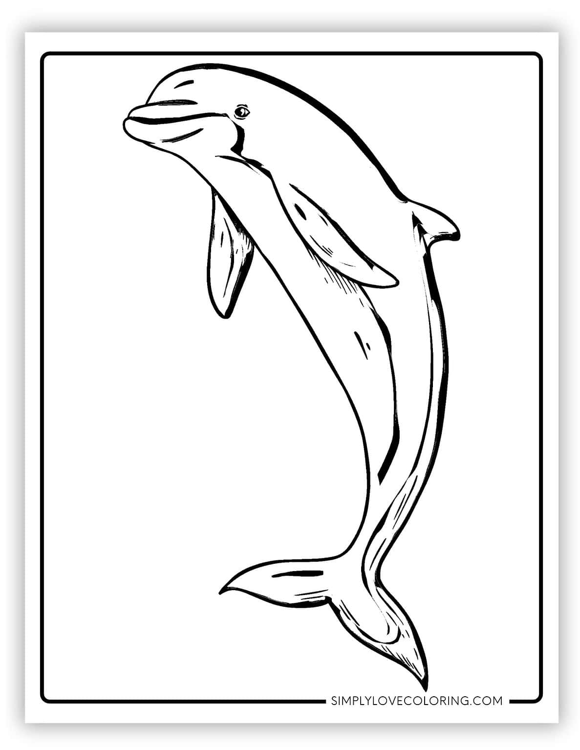 46 Dolphin Coloring Pages (Free PDF Printables) - Simply Love Coloring