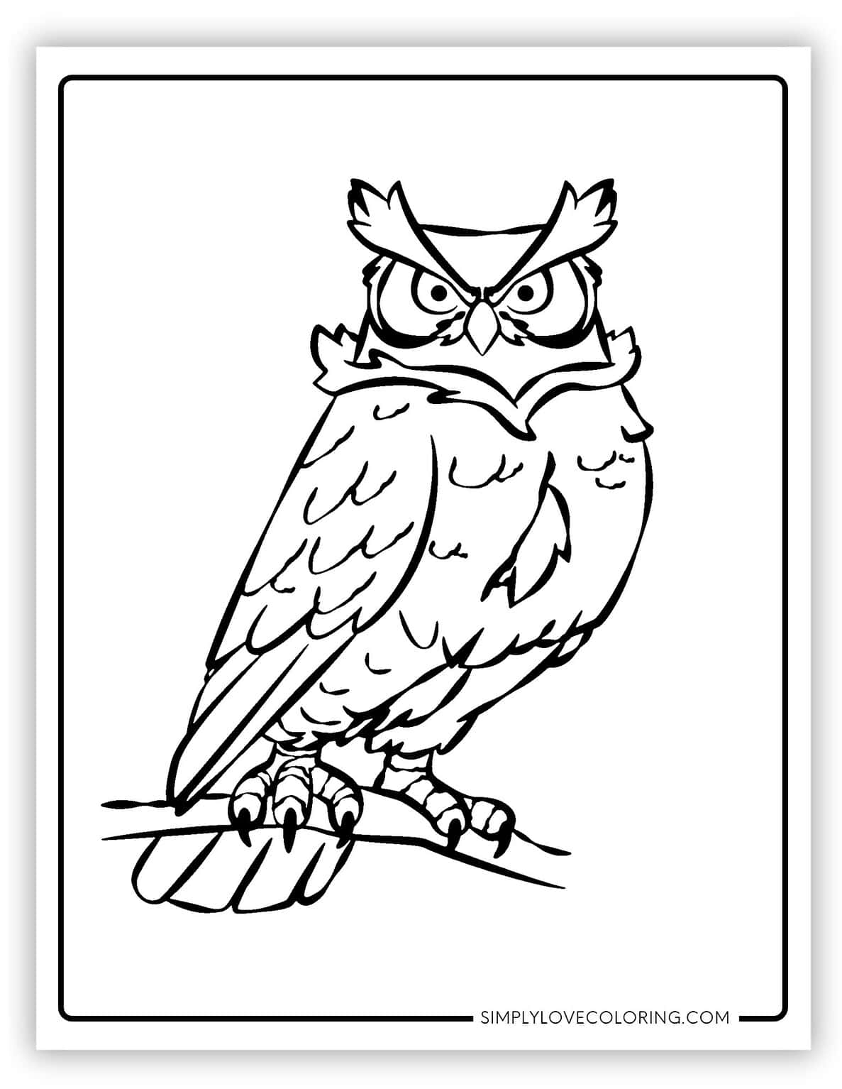 49 Owl Coloring Pages (Free PDF Printables) - Simply Love Coloring