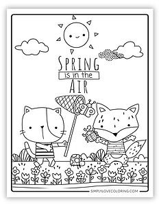 73 Spring Coloring Pages (Free PDF Printables) - Simply Love Coloring