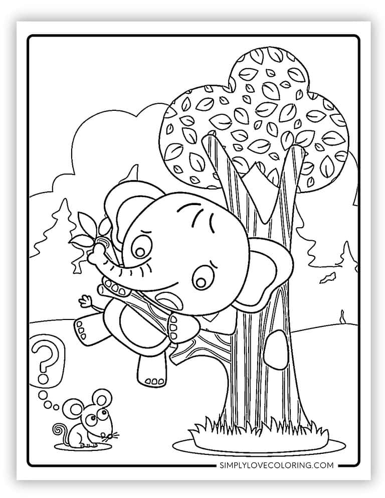 35 Elephant Coloring Pages (Free PDF Printables) - Simply Love Coloring