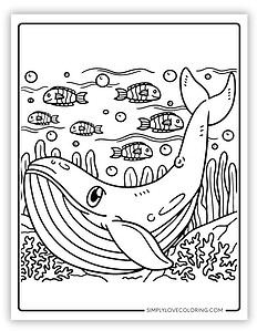 35 Whale Coloring Pages (Free PDF Printables) - Simply Love Coloring