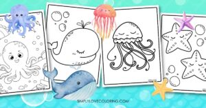 45 Sea Life Coloring Pages (Free PDF Printables) - Simply Love Coloring