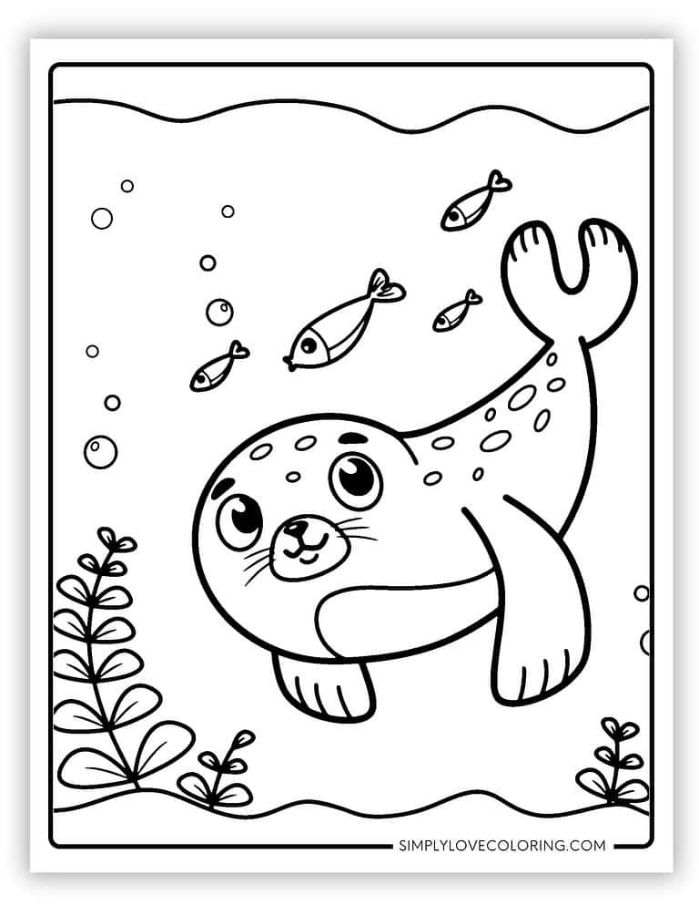 31 Seal Coloring Pages (Free PDF Printables) - Simply Love Coloring