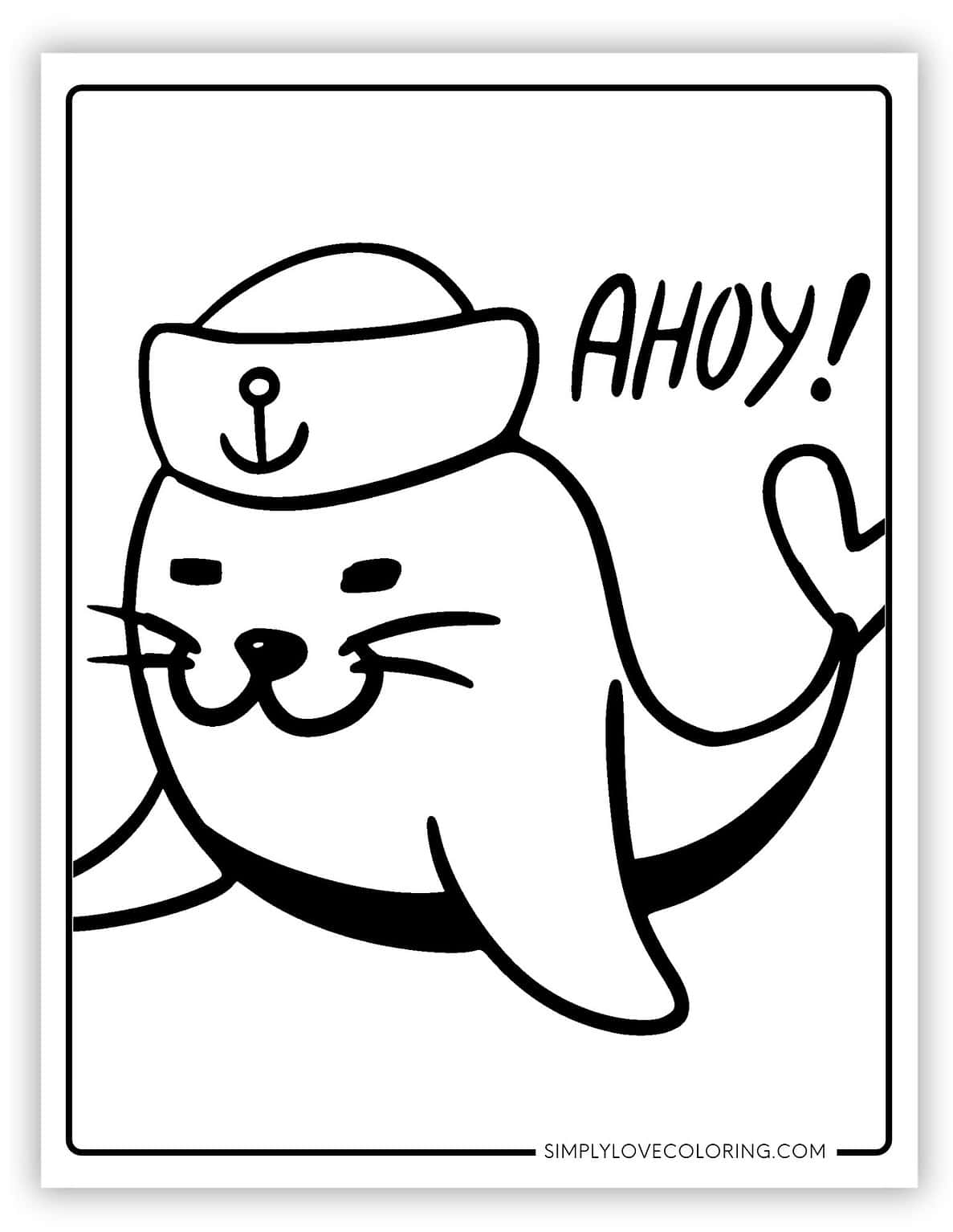 31 Seal Coloring Pages (Free PDF Printables) - Simply Love Coloring