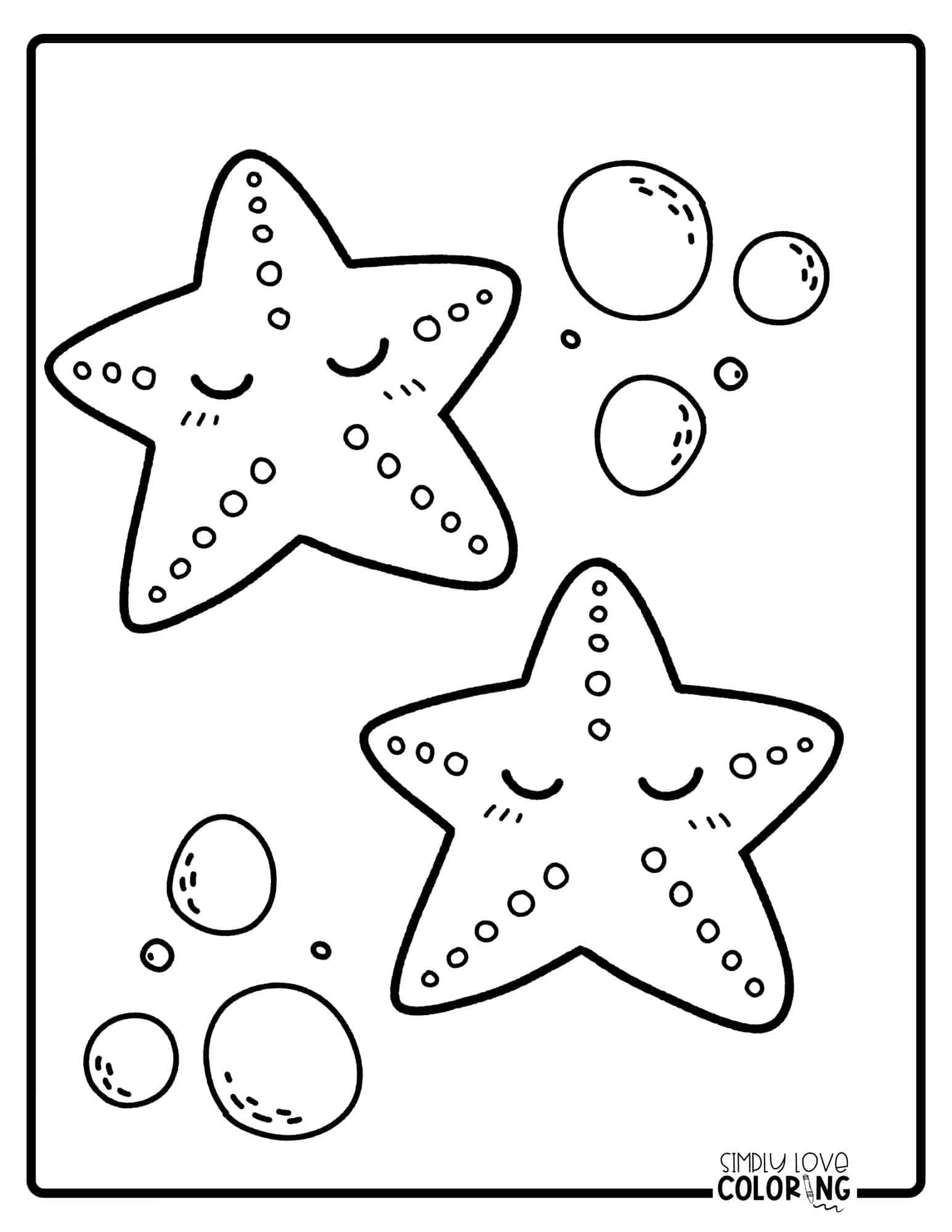 Sea Life Coloring Pages (Free PDF Printables) - Simply Love Coloring