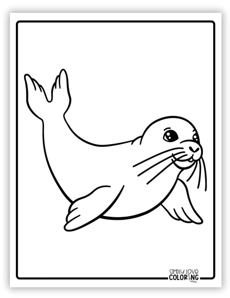 31 Seal Coloring Pages (Free PDF Printables) - Simply Love Coloring