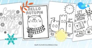 67 Seasons Coloring Pages (Free PDF Printable) - Simply Love Coloring