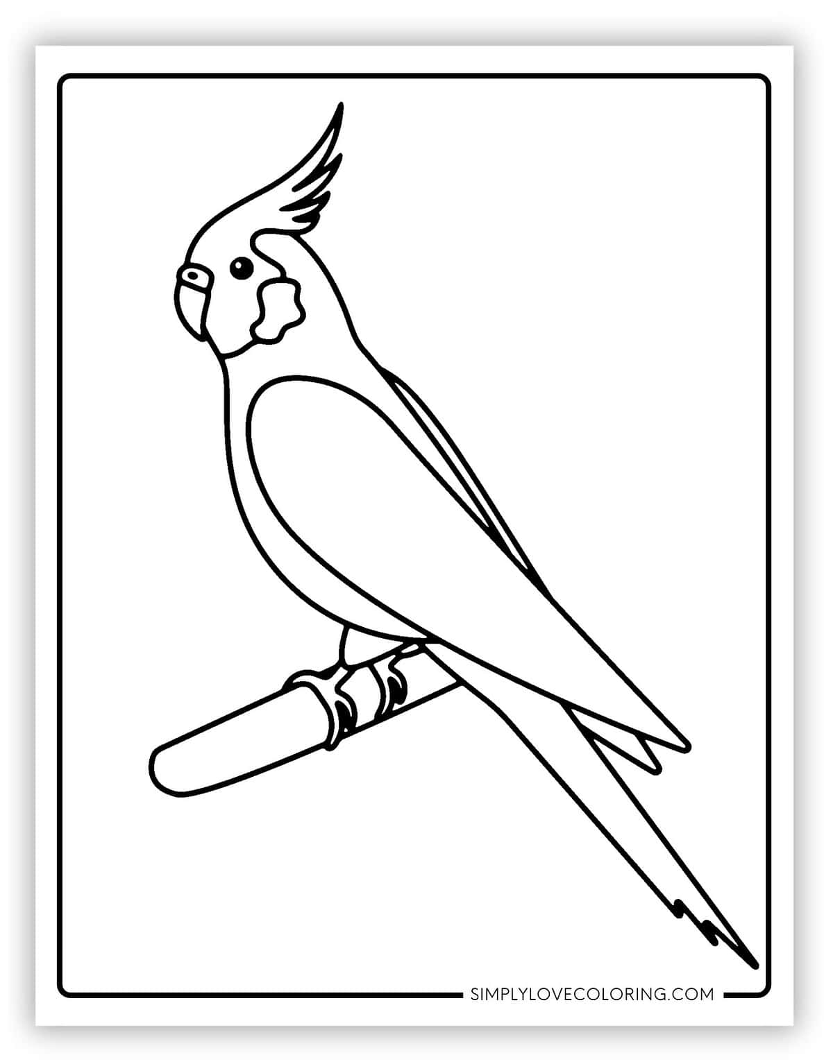 21 Cockatiel Coloring Pages (Free PDF Printables) - Simply Love Coloring