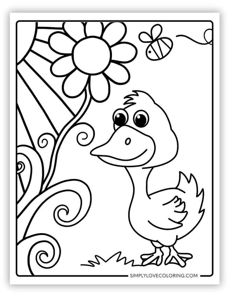 21 Duck Coloring Pages (Free PDF Printables) - Simply Love Coloring
