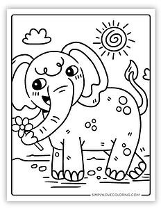 35 Elephant Coloring Pages (Free PDF Printables) - Simply Love Coloring