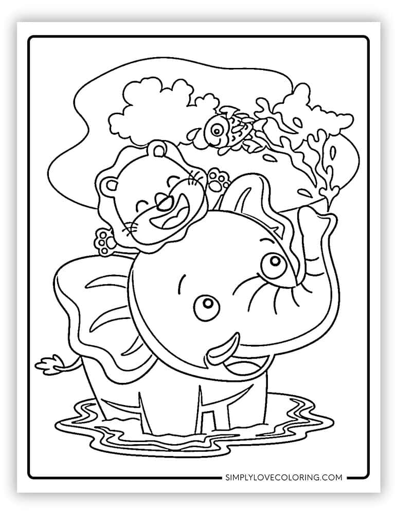 35 Elephant Coloring Pages (Free PDF Printables) - Simply Love Coloring