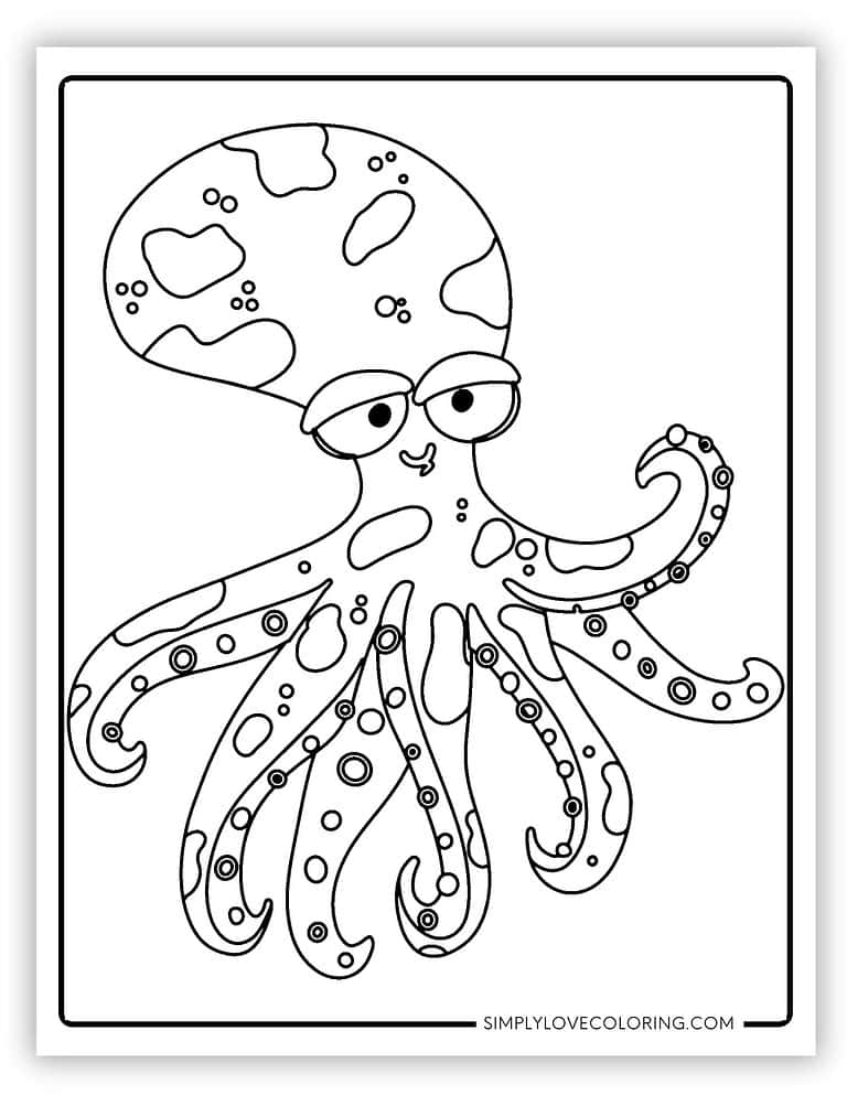 40 Octopus Coloring Pages (Free PDF Printables) - Simply Love Coloring