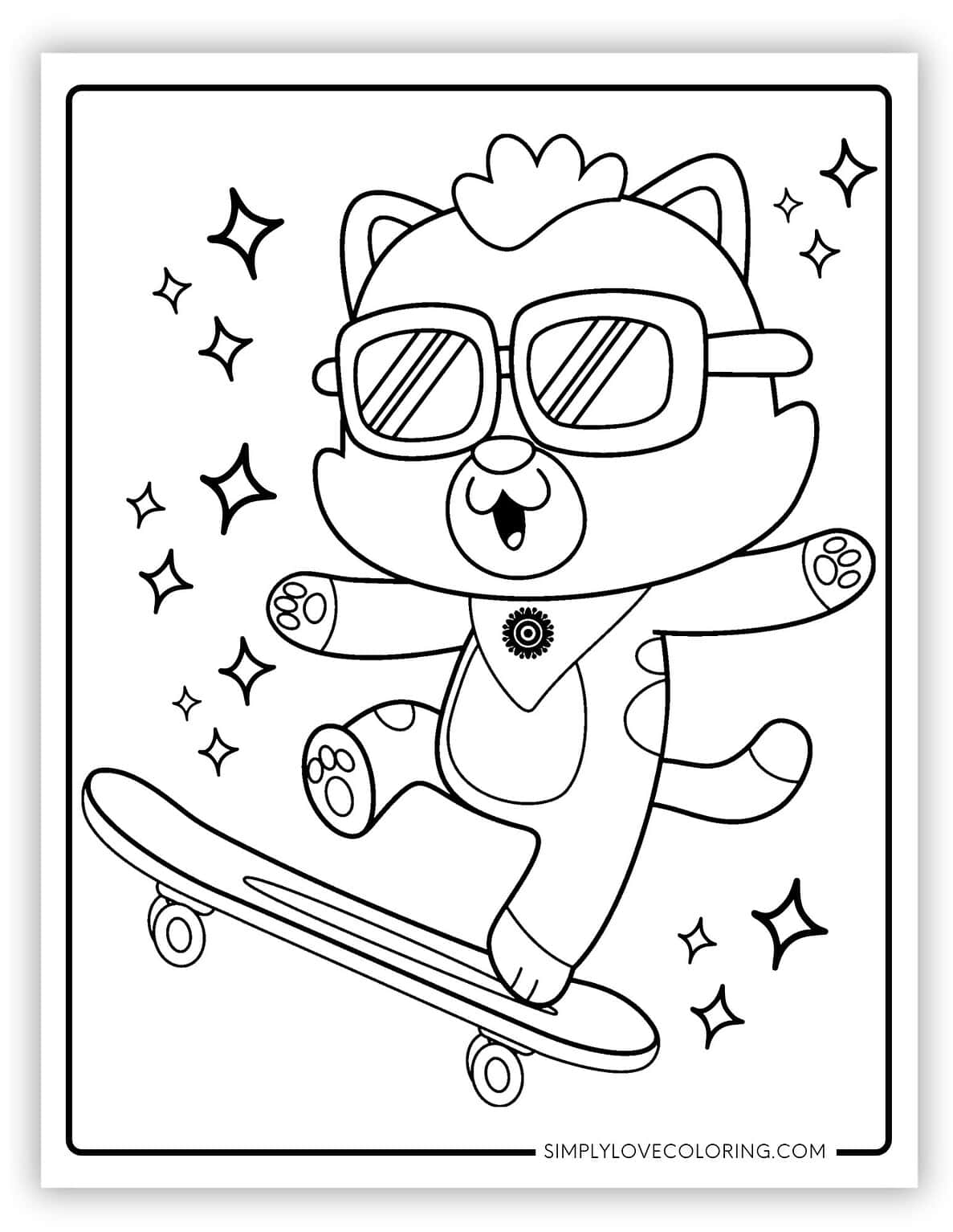 47 Cute Cat Coloring Pages (Free PDF Printables) - Simply Love Coloring