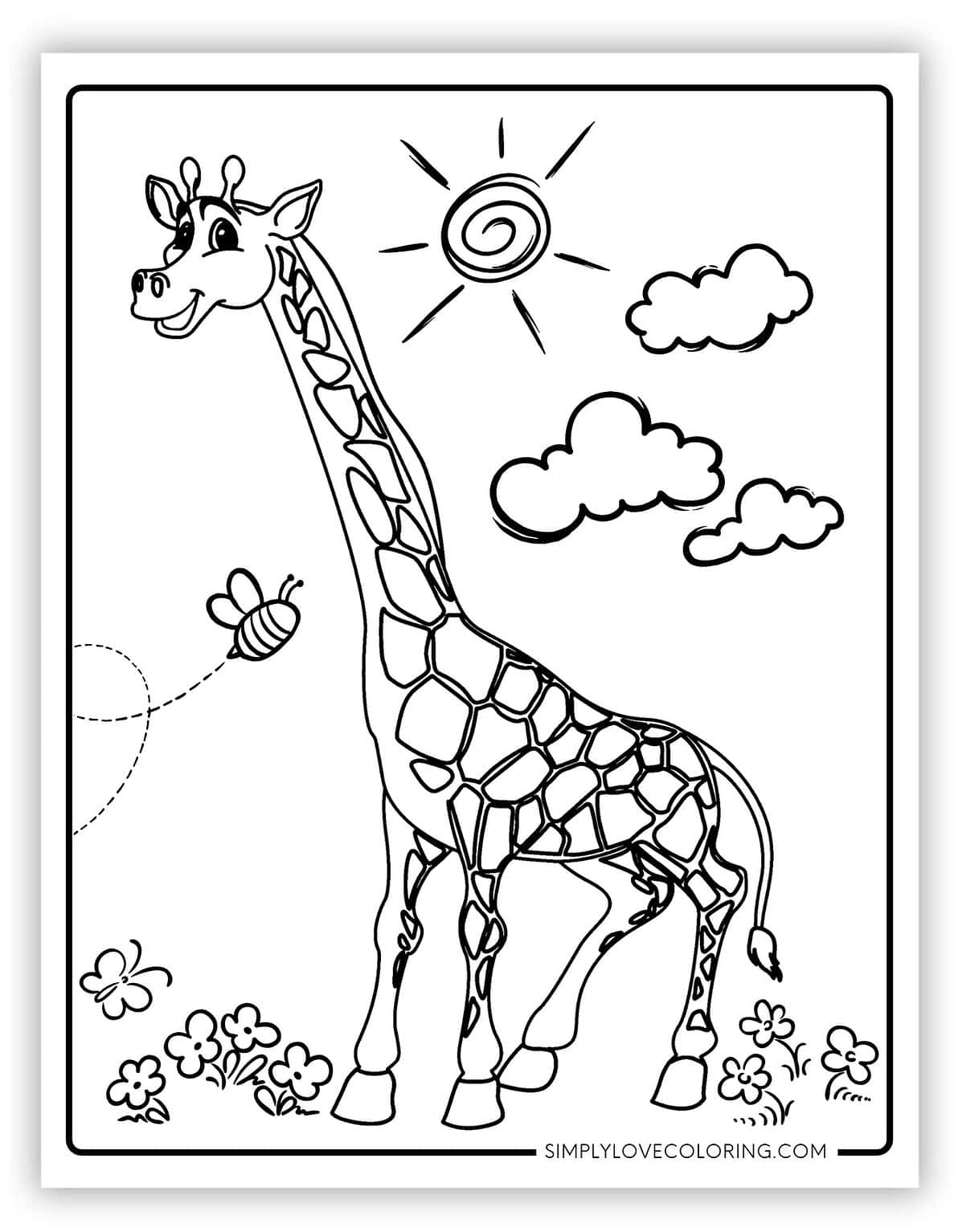 27 Giraffe Coloring Pages (Free PDF Printables) - Simply Love Coloring