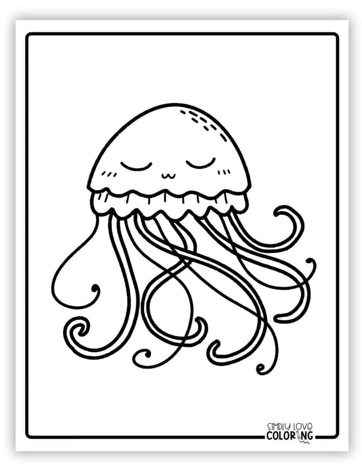 32 Jellyfish Coloring Pages (Free PDF Printables) - Simply Love Coloring