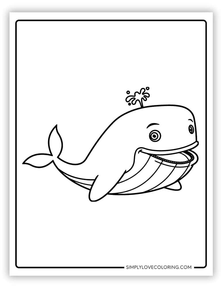 35 Whale Coloring Pages (Free PDF Printables) - Simply Love Coloring