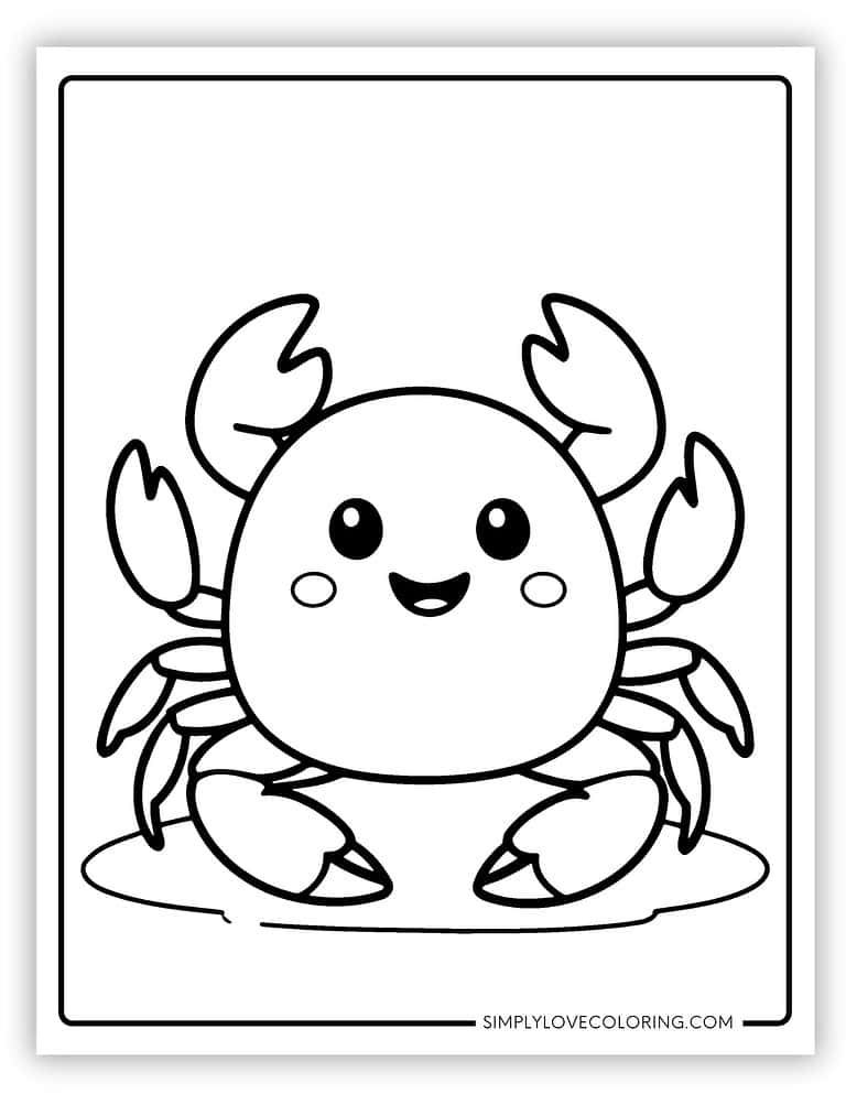 36 Crab Coloring Pages (Free PDF Printables) - Simply Love Coloring
