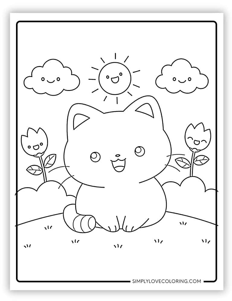 47 Cute Cat Coloring Pages (Free PDF Printables) - Simply Love Coloring