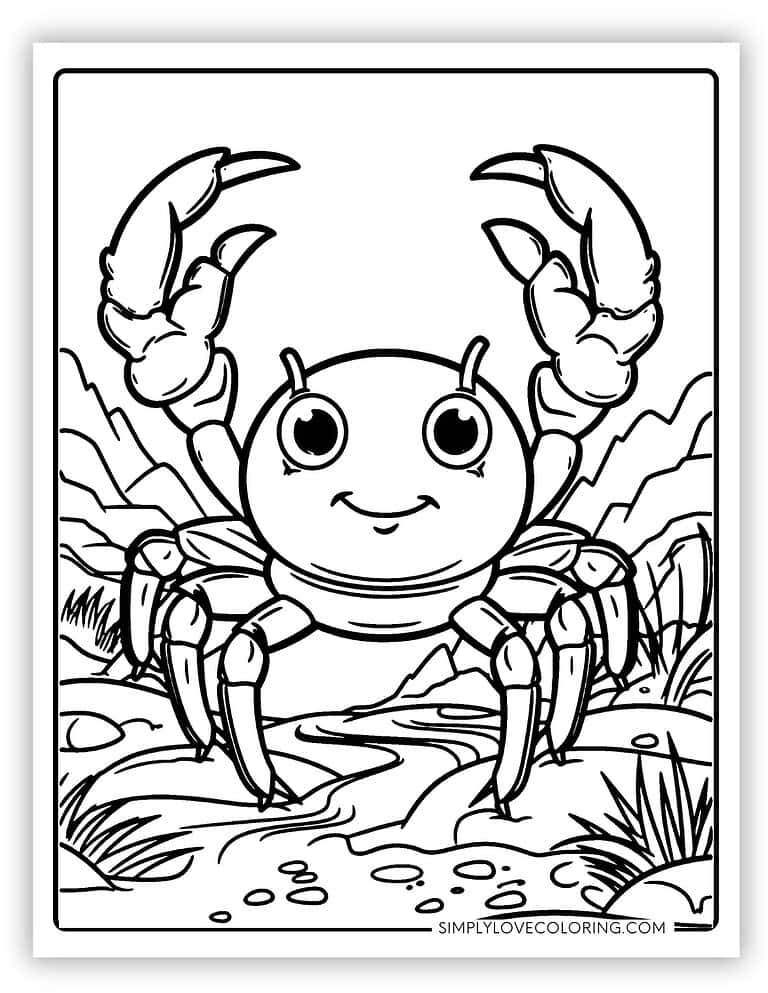 36 Crab Coloring Pages (Free PDF Printables) - Simply Love Coloring
