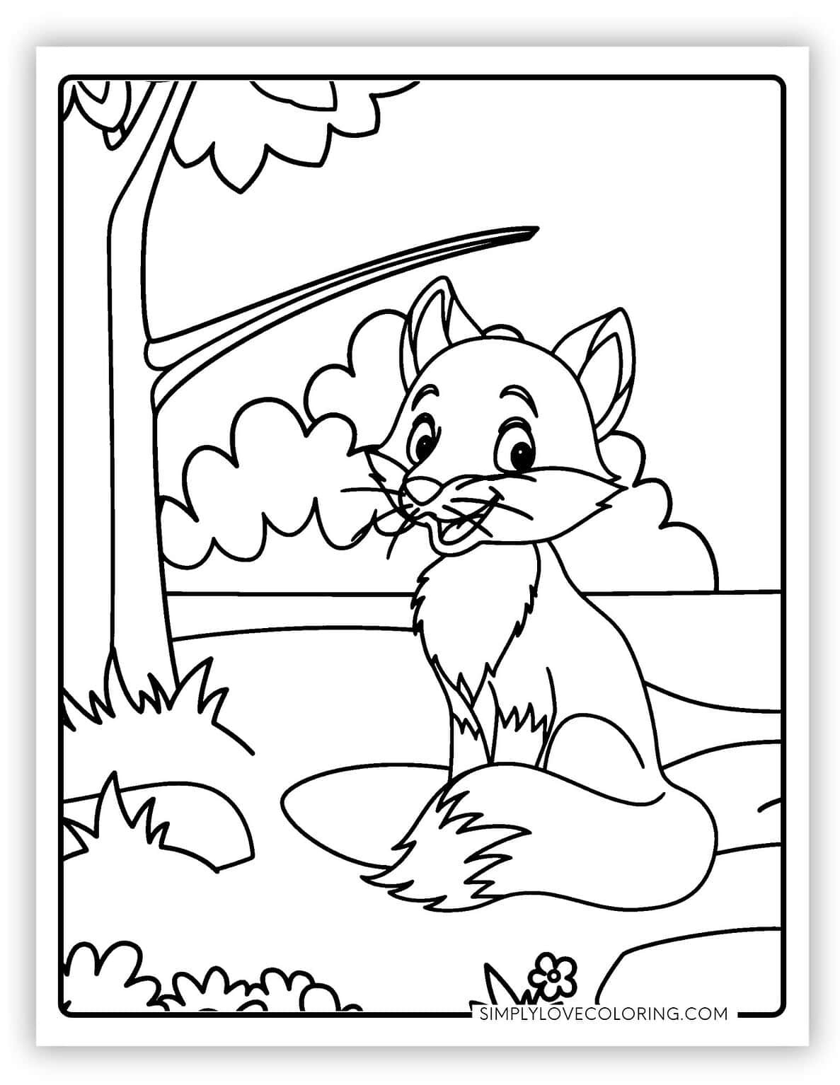 31 Cute Fox Coloring Pages (Free PDF Printables) - Simply Love Coloring