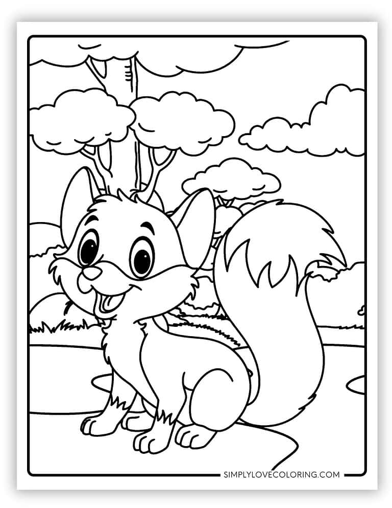 31 Cute Fox Coloring Pages (Free PDF Printables) - Simply Love Coloring