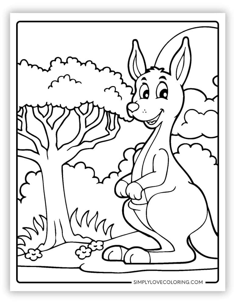 19 Kangaroo Coloring Pages (Free PDF Printables) - Simply Love Coloring
