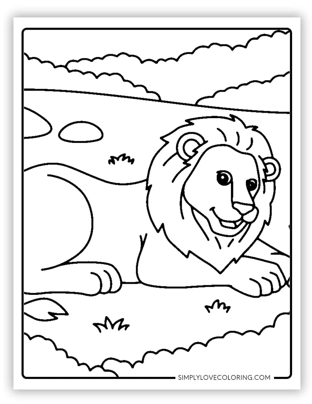 21 Lion Coloring Pages (Free PDF Printables) - Simply Love Coloring