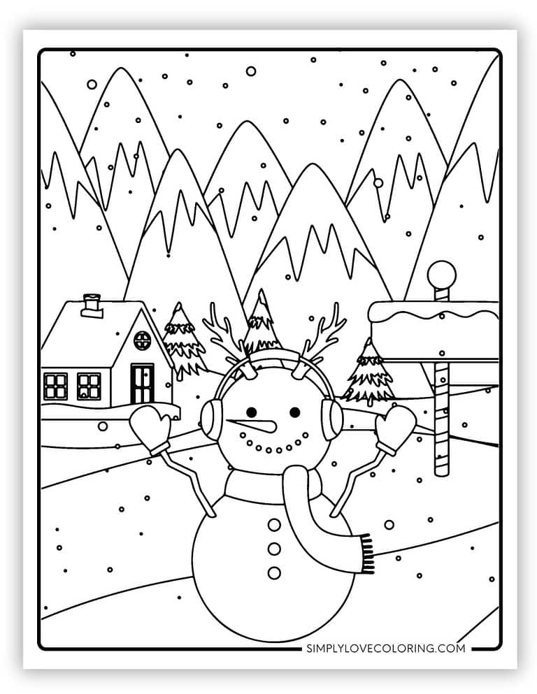 29 Winter Coloring Pages (Free PDF Printables) - Simply Love Coloring