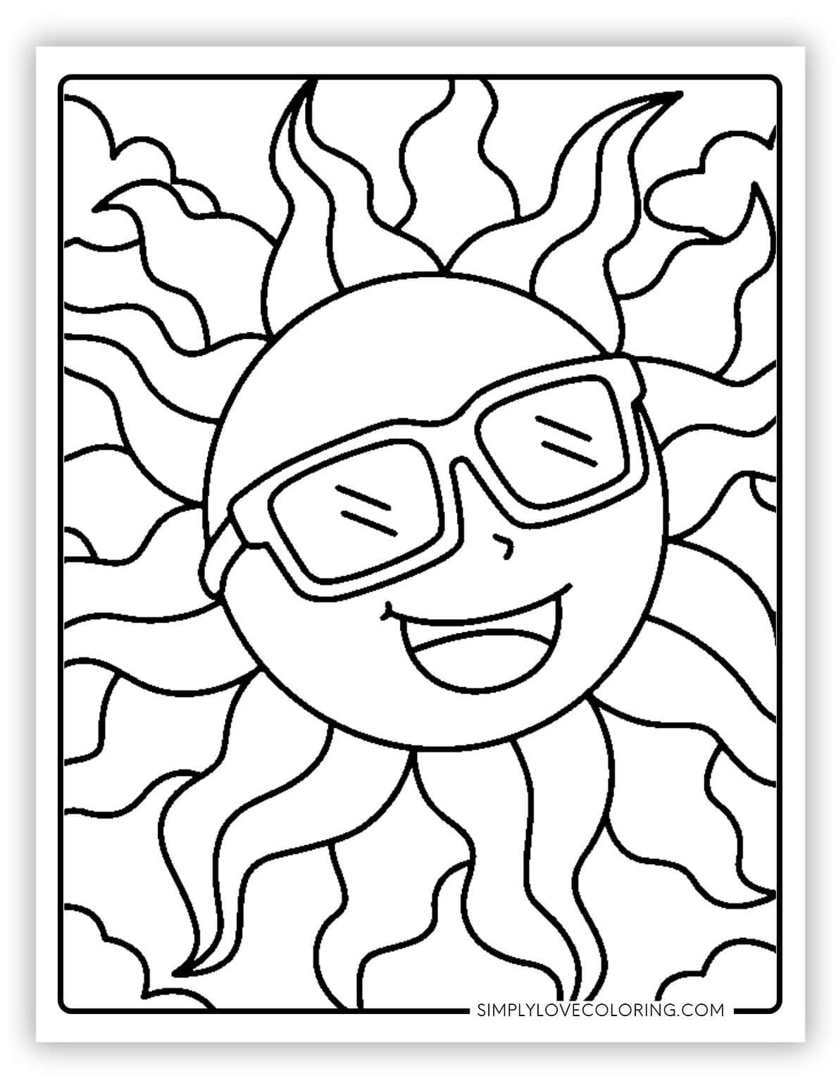 40 Cute Summer Coloring Pages (Free PDF Printables) - Simply Love Coloring