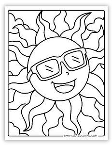 40 Cute Summer Coloring Pages (Free PDF Printables) - Simply Love Coloring