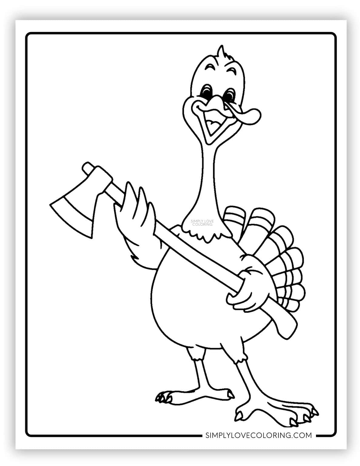 Turkey Coloring Pages (Free PDF Printables) - Simply Love Coloring