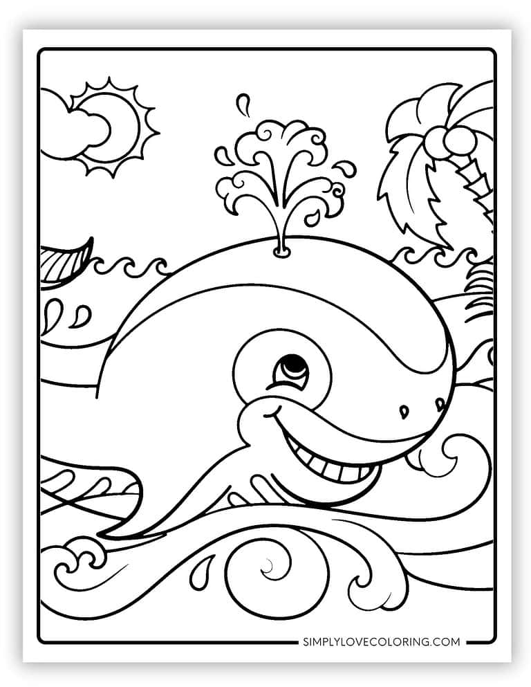 35 Whale Coloring Pages (Free PDF Printables) - Simply Love Coloring