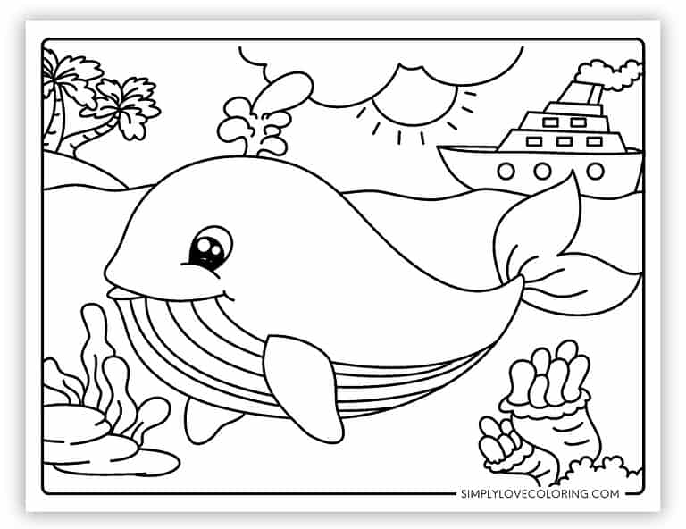 45 Sea Life Coloring Pages (Free PDF Printables) - Simply Love Coloring