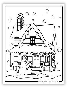 29 Winter Coloring Pages (Free PDF Printables) - Simply Love Coloring