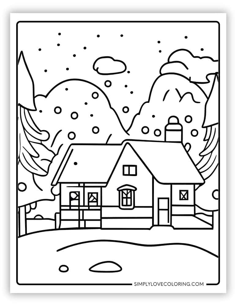 29 Winter Coloring Pages (Free PDF Printables) - Simply Love Coloring