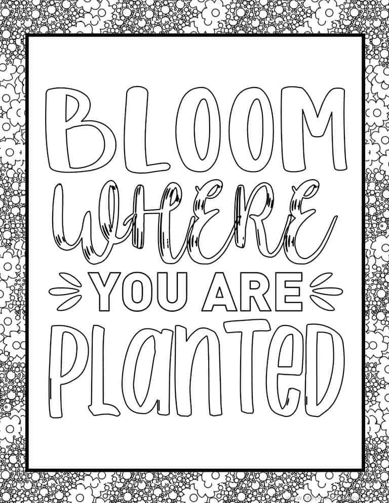 Spring Coloring Pages (Free PDF Printables) - Simply Love Coloring