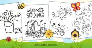 73 Spring Coloring Pages (Free PDF Printables) - Simply Love Coloring